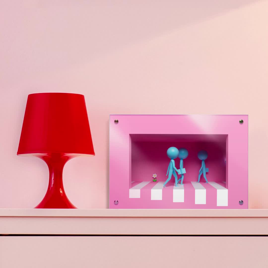 Crosswalk to Nowhere, Pink Edition | Infinite Objects