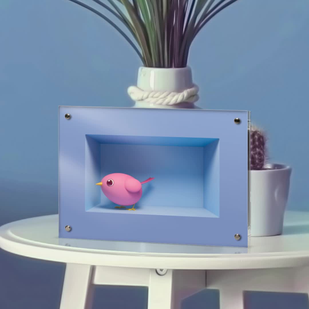 Sky Blue Caged Bird | Infinite Objects