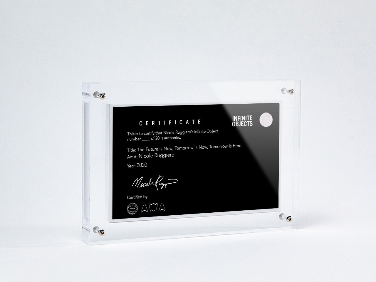 The Future Is Now, Tomorrow Is Now, Tomorrow Is Here | Infinite Objects